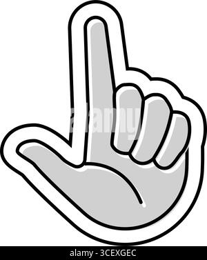 one hand operation color icon vector illustration Stock Vector Image ...