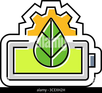 power saving mode color icon vector illustration Stock Vector Image ...