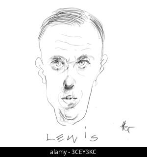 Pencil Portrait of Sinclair Lewis Stock Photo - Alamy