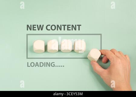 New Content Loading, Fresh Idea, Social Media Concept, Marketing ...