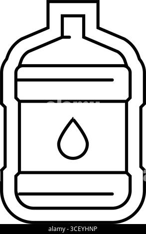 easy refill line icon vector illustration Stock Vector Image & Art - Alamy