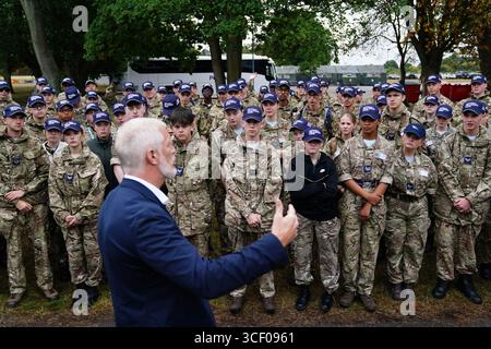 Defence Minister Al Carns speaking to the media as Defence Secretary ...