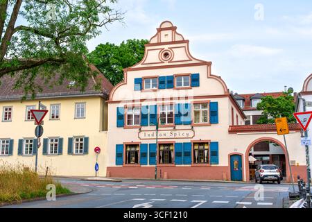 Darmstadt, Germany - June 5, 2025: Quaint street view in Darmstadt ...