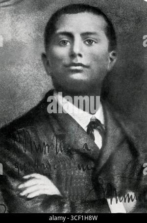 Benito Mussolini (1883-1945), known as Il Duce, was an Italian teacher ...