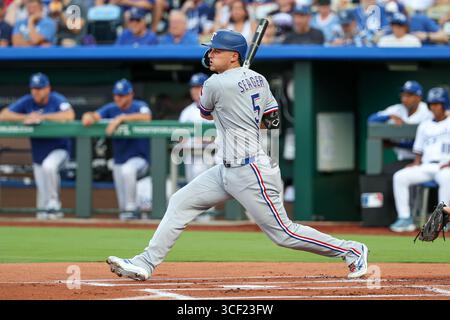 Texas Rangers' Corey Seager bats against the Los Angeles Angels during ...