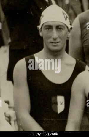 A water polo match from the 1928 Amsterdam Olympics, highlighting the ...