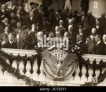 A historical photograph of Calvin Coolidge, the 30th President of the ...