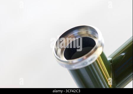 Bicycle headset with pressed cup bearing race Stock Photo - Alamy