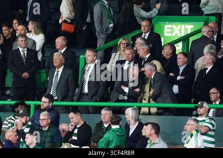 The Celtic board members in the stands during the William Hill ...