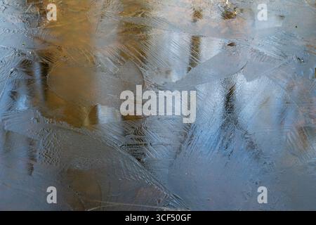 Frozen water surface, Wallpaper Stock Photo - Alamy