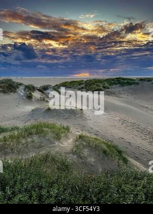 Sunset on the beach in Romo, Denmark Stock Photo - Alamy