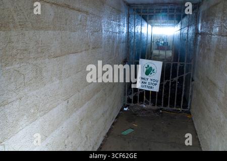 Inside of the fire control station bunker is now the part of the ...