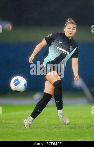 Khyah Harper (34 Gotham FC) controls the ball during the Concacaf W ...