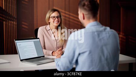 Professional legal consultation meeting between lawyer and client in ...