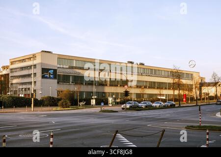 The German car manufacturer Mercedes-Benz displays the Mercedes-Benz ...