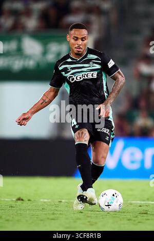 Spanish La Liga EA Sports soccer match Betis vs Espanyol at La Cartuja ...