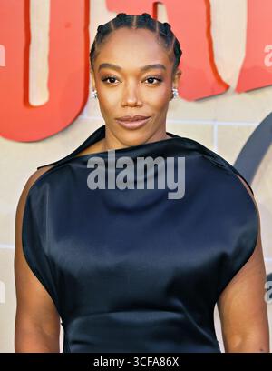 Naomi Ackie at The Thursday Murder Club UK Premiere at the Leicester ...