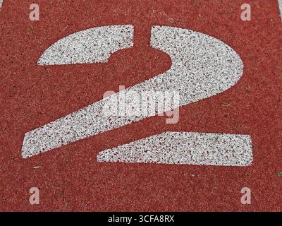 symbol of the number two or second, an arabic numeral symbol of the ...