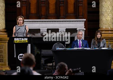 Leader of Britain's far-right party Reform UK, Nigel Farage, Reform UK ...