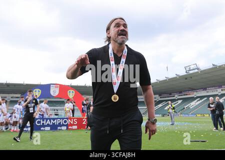 Daniel Farke manager of Leeds United arrives during the Premier League ...