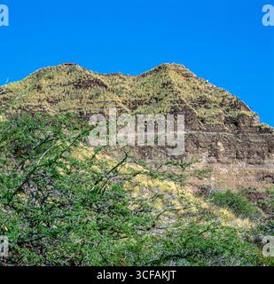 Diamond Head Crater (Leahi) is one of Oahu's most familiar landmarks ...