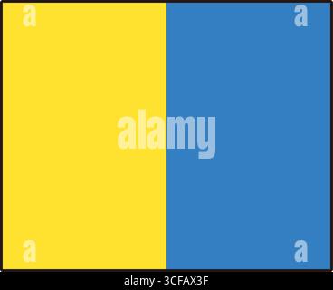 Kilo flag, international maritime signal, vector illustration Stock ...