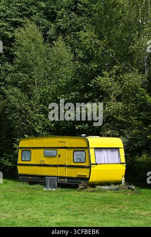 Old fashioned yellow van on Capital Hill, Seattle, Washington Stock ...
