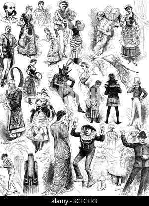 The Savage Club Entertainment at the Royal Albert Hall 1883 Stock Photo ...