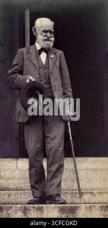 Portrait of Ivan Pavlov, the Russian physiologist, known for his ...