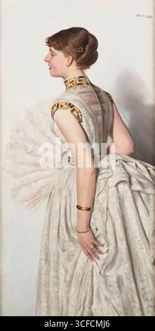 portrait of woman standing on hyacinth fields and holding tulips Stock ...
