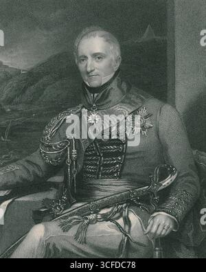 A portrait of Sir Rufane Shaw Donkin, a prominent British colonial ...