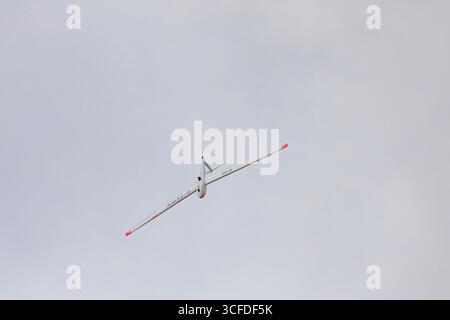 Alexander Schleicher Kaiser, ASK21 glider flying inverted during an ...