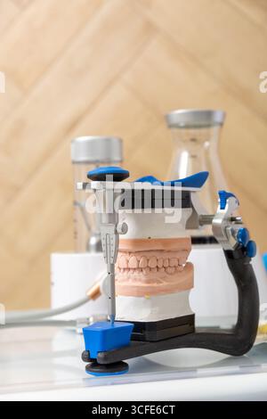 Close up frame of dental tools and equipment Stock Photo - Alamy