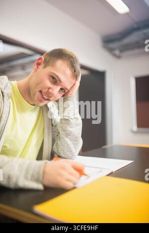 E-learning concept above the hand of a man in background Stock Photo ...