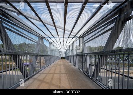 New footbridge over M3 opened in August 2025 connecting Bagshot with ...