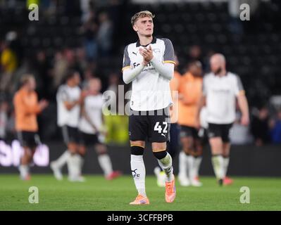 Derby County's Bobby Clark after the final whistle of the Sky Bet ...