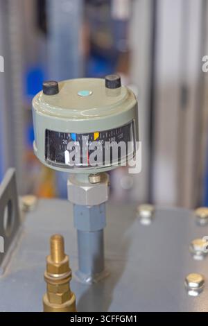 Electric Transformer Oil Temperature Monitoring Gauge Device Stock ...