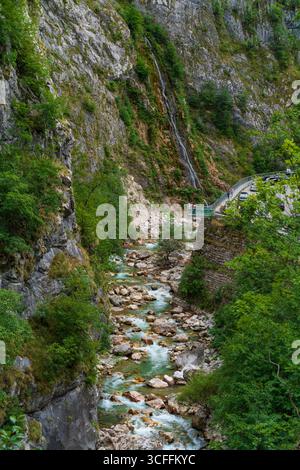 The beautiful nature of Rugova canyon in the countryside of Kosovo ...