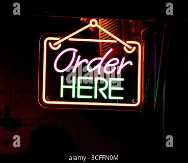 Street Sign the Direction Way to Order versus Mess Stock Photo - Alamy