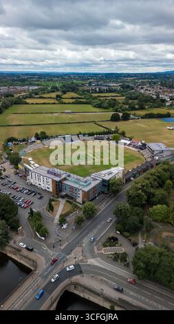 Worcestershire Cricket Ground New Road after it's fourth flood of the ...