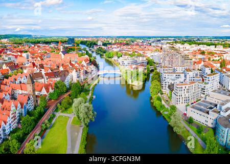 Ulm city aerial panoramic view in Germany Stock Photo - Alamy