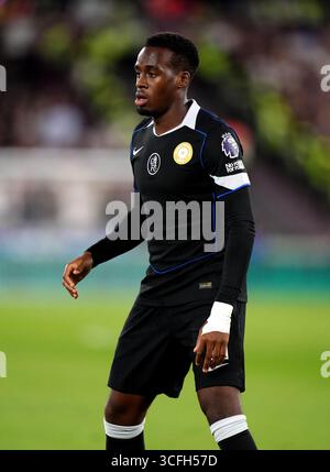 Chelsea’s Jamie Gittens during the Premier League match at the Gtech ...