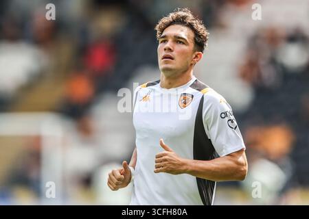 Kyle Joseph of Hull City in the pregame warmup session during the Sky ...
