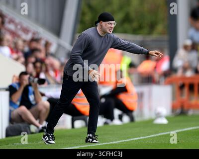 Ashvir Singh Johal, manager of Morecambe, during the Enterprise ...