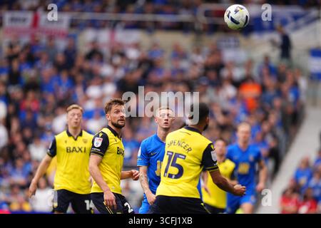 Jay Stansfield of Birmingham City in the pregame warmup session during ...