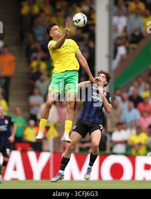 Norwich City's Mirko Topic during the Sky Bet Championship match at ...
