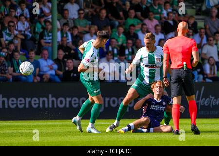 Dordrecht - Martin Vetkal of FC Dordrecht, Sem Valk of FC Dordrecht ...