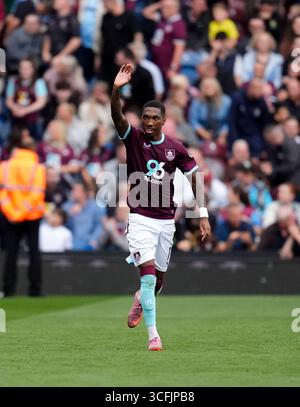Burnley's Jaidon Anthony during the Premier League match at Turf Moor ...