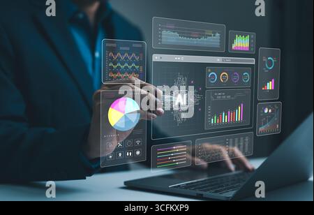 KPI Business Analytics Data Dashboard Stock Photo - Alamy