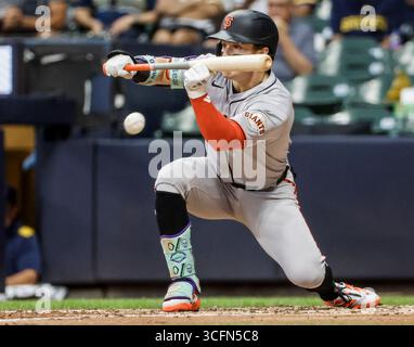 San Francisco Giants' Drew Gilbert during a baseball game against the ...